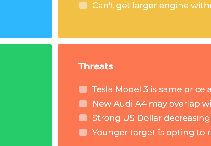 SWOT Analysis On A Product Or Service SWOT Analysis Template